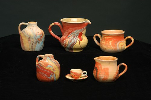 Nemadji "Indian" Pottery | Minnesota swirl painted pottery made in ...