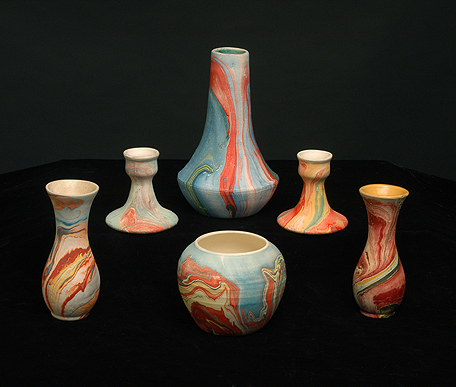 Nemadji "Indian" Pottery | Minnesota swirl painted pottery made in ...