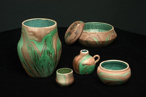 Nemadji "Indian" Pottery | Minnesota swirl painted pottery made in ...